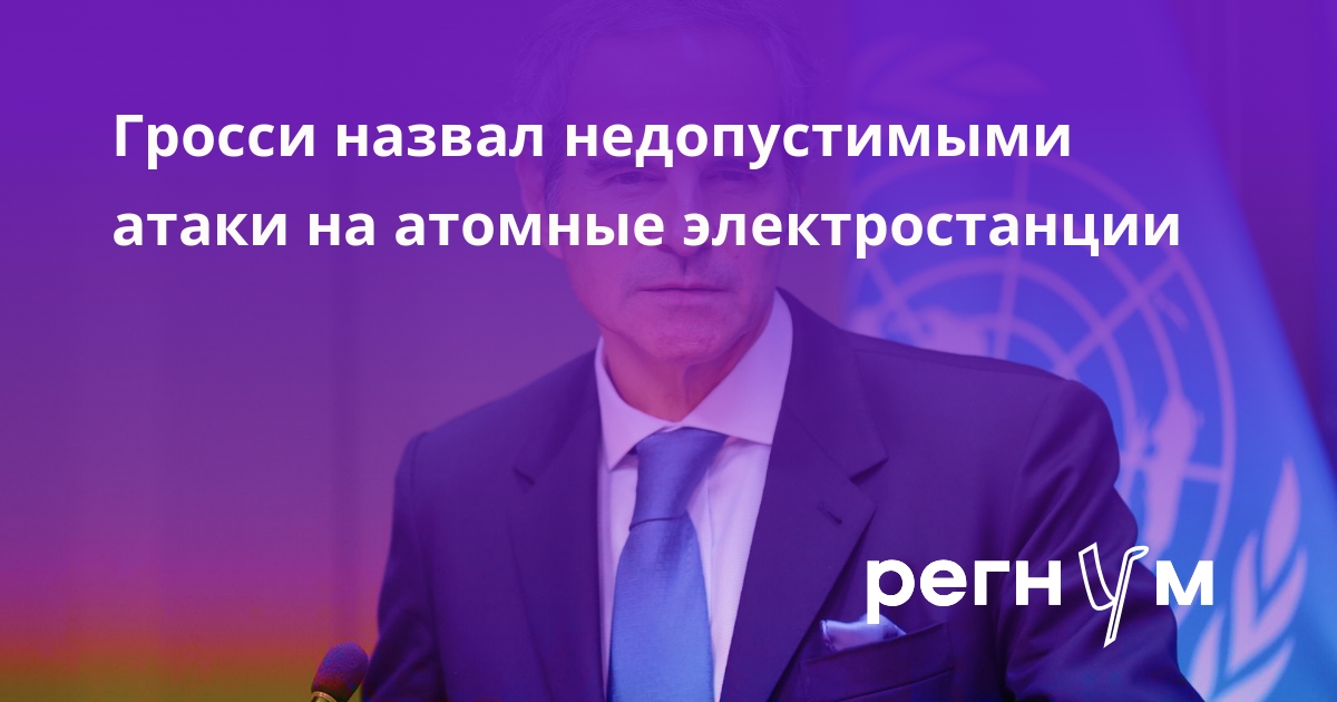 Гросси назвал недопустимыми атаки на атомные электростанции - ИА REGNUM